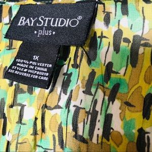 Bay Studio | Tops | Bay Studio Plus X Sheer Fringe Front Blouse | Poshmark